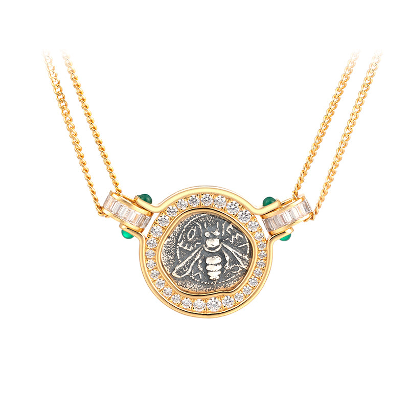 Greek Mythology collection: Handmade imitation antique coin Bee double ...