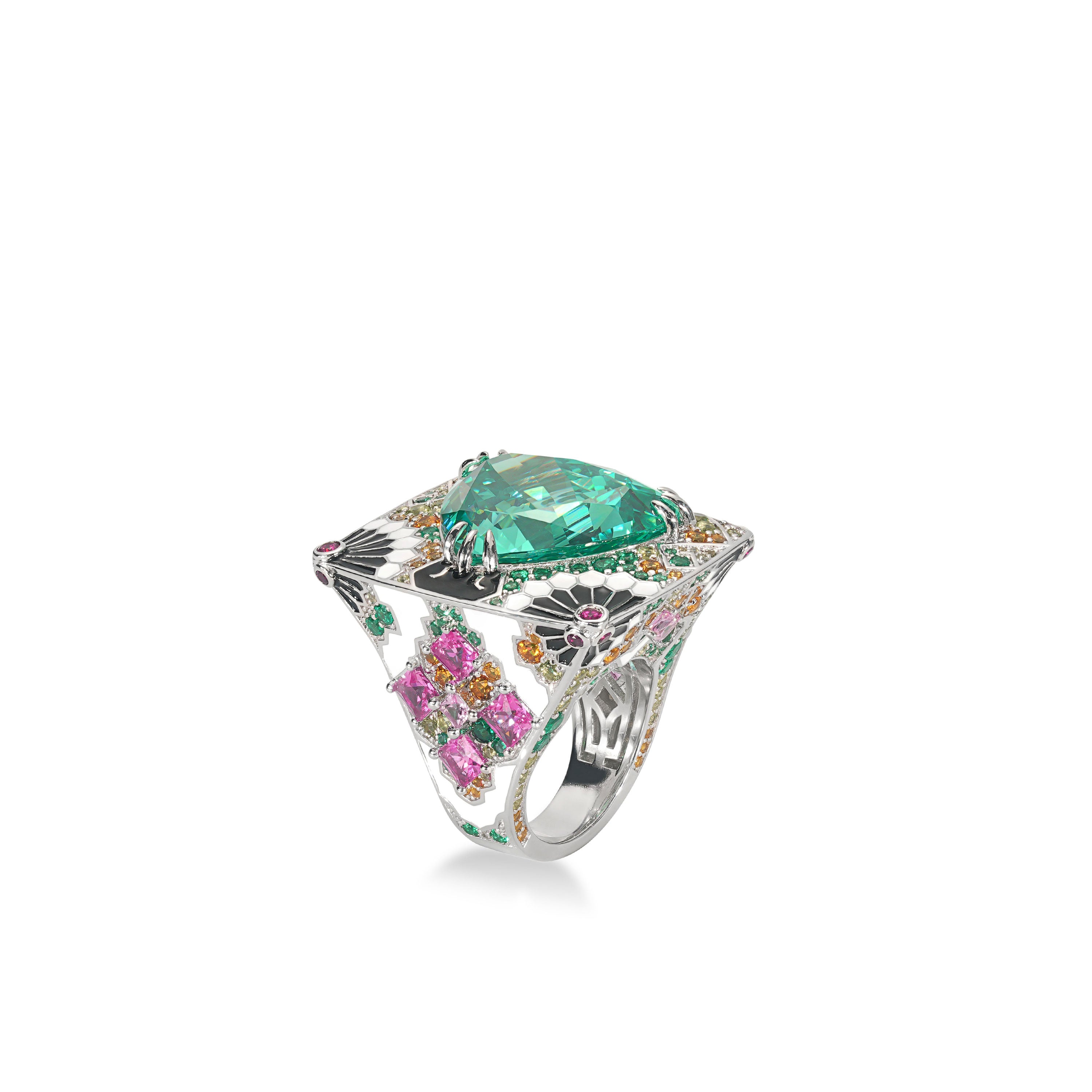 Pre-order High Jewelry Collection: the Monet Garden Deluxe-Inlaid Ring ...