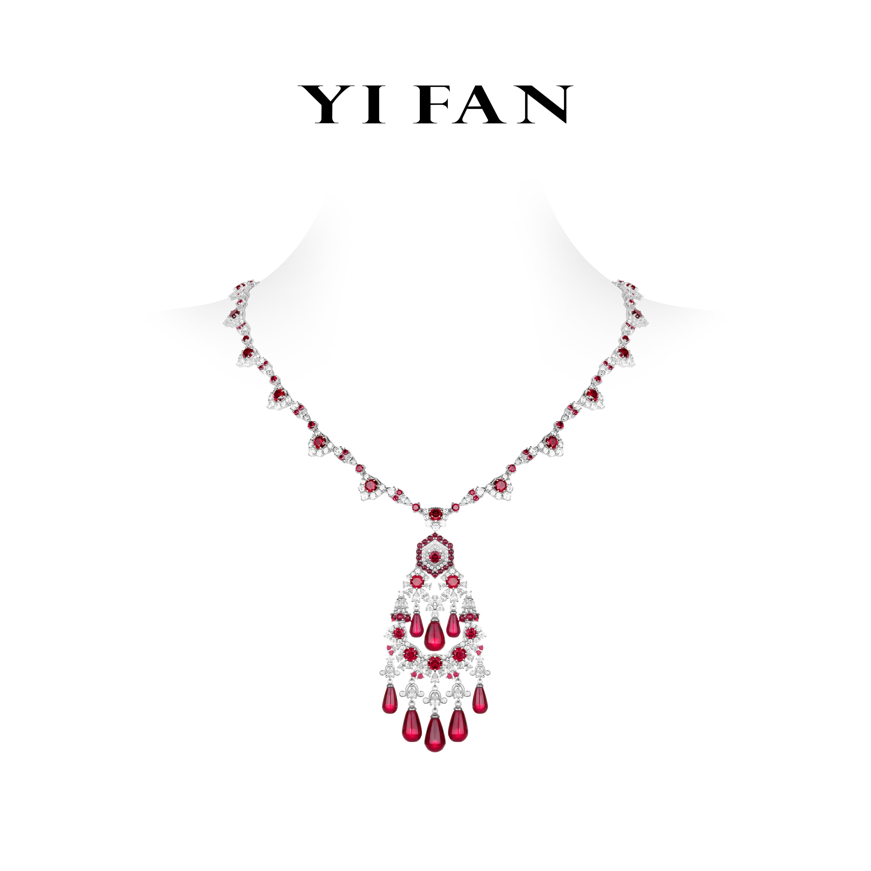 High Jewelry Ruby color collection: Luxury "Crimson Elegance Royal Opu ...