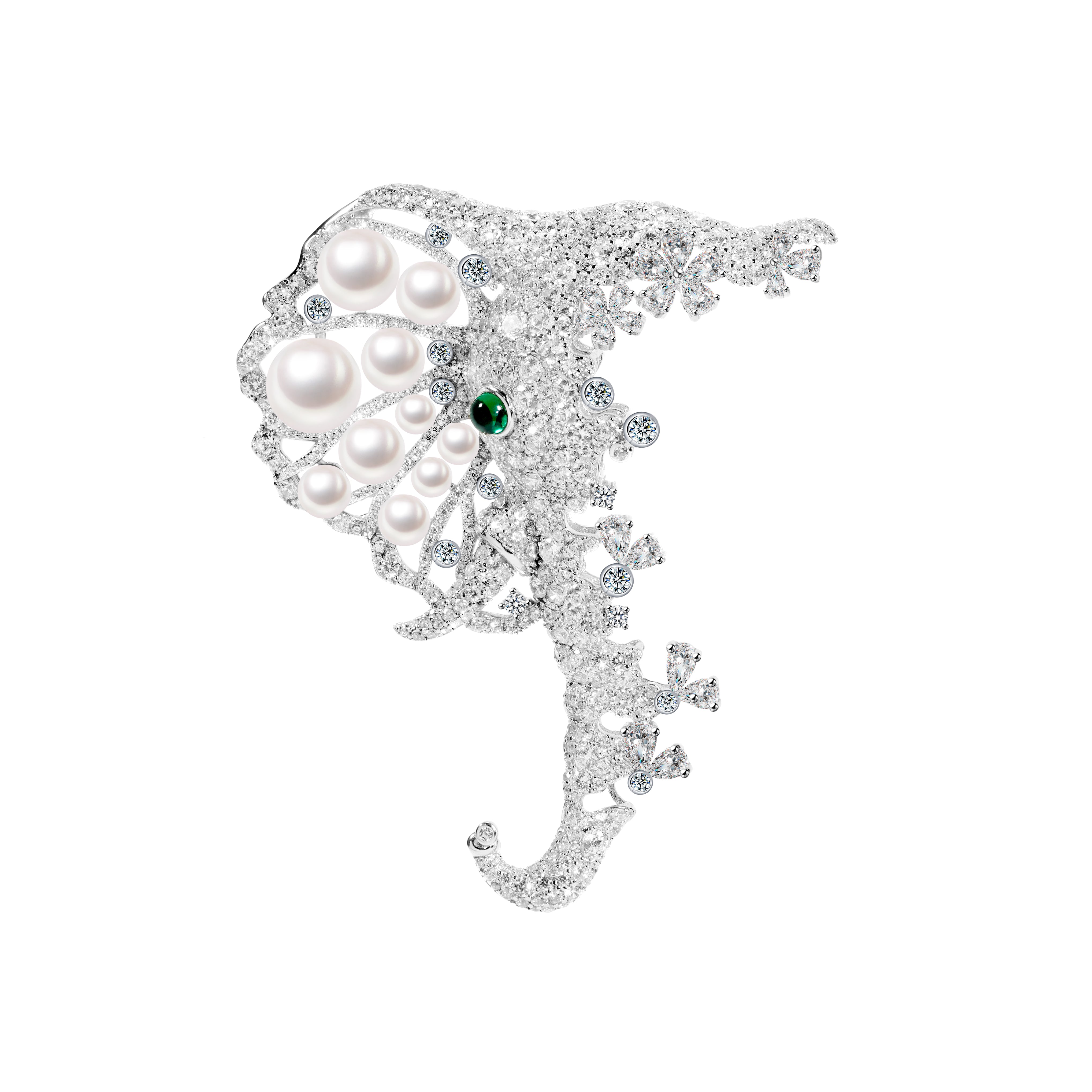 The nature collection: the "Lucky Half-Face Elephant" Brooch- a symbol ...