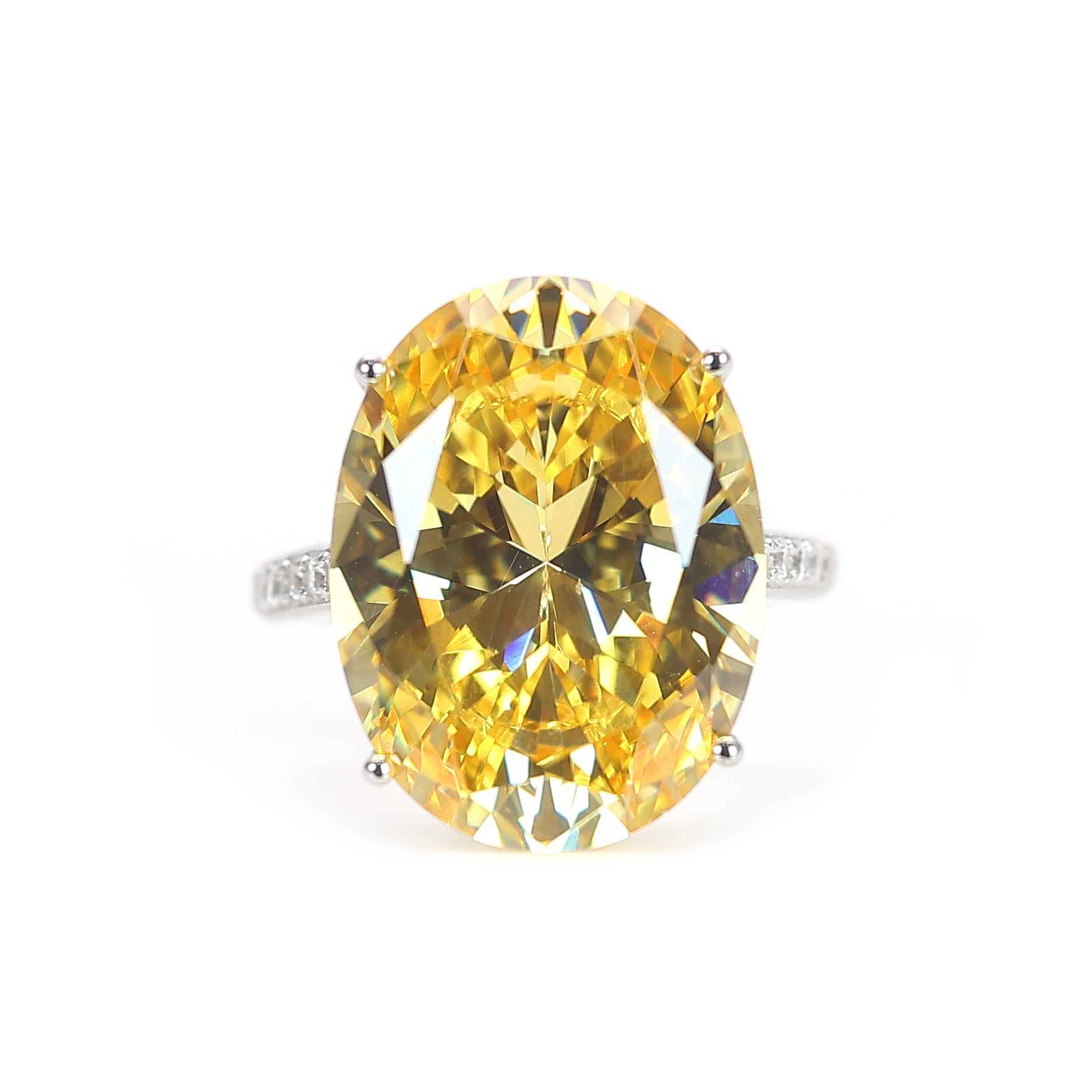 Customized for Jon Only 1 Micro-setting yellow diamond color Lab creat ...
