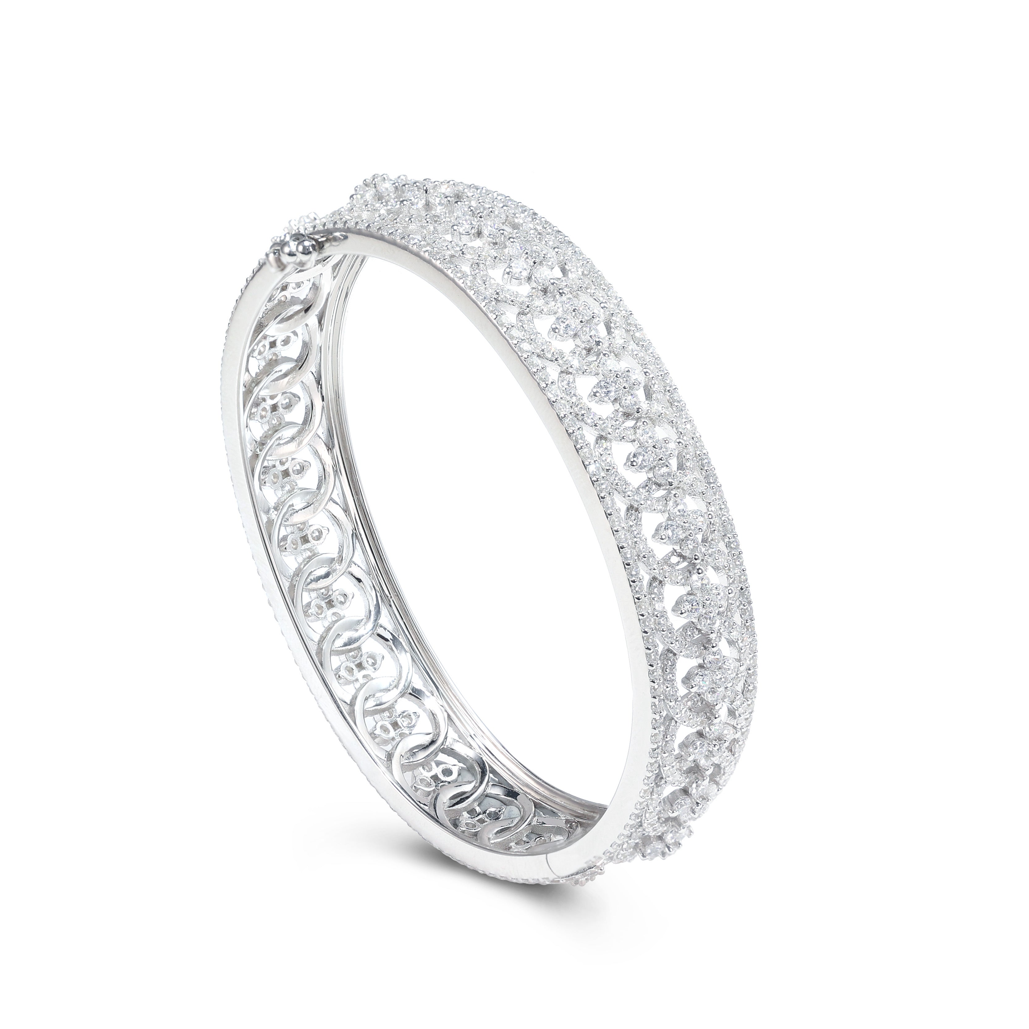 Limited edition Micro-setting Clear diamond color Lab created stones d ...