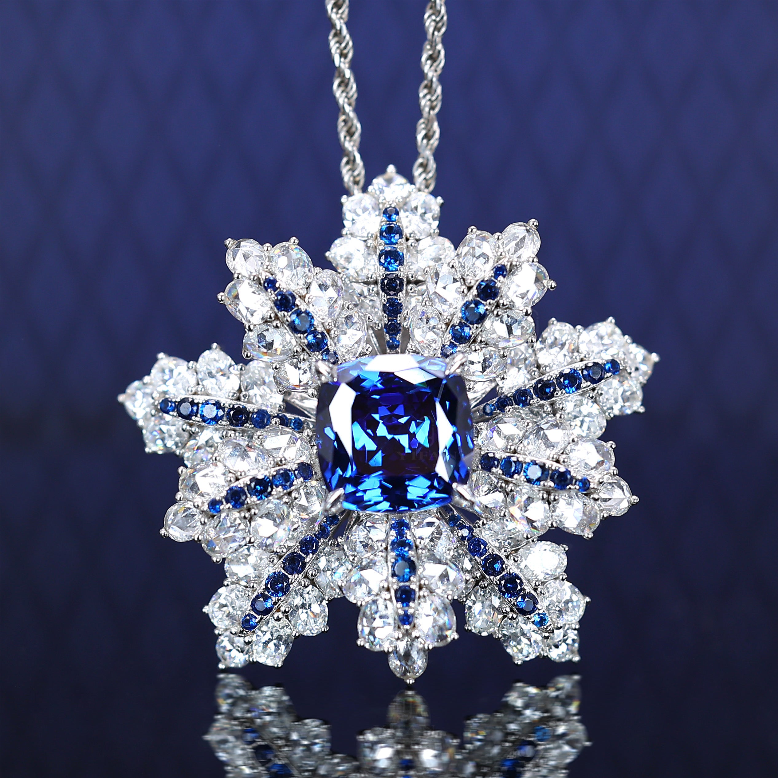 Micro-setting Sapphire color Lab created stones 3 ways to use Snow Rin ...